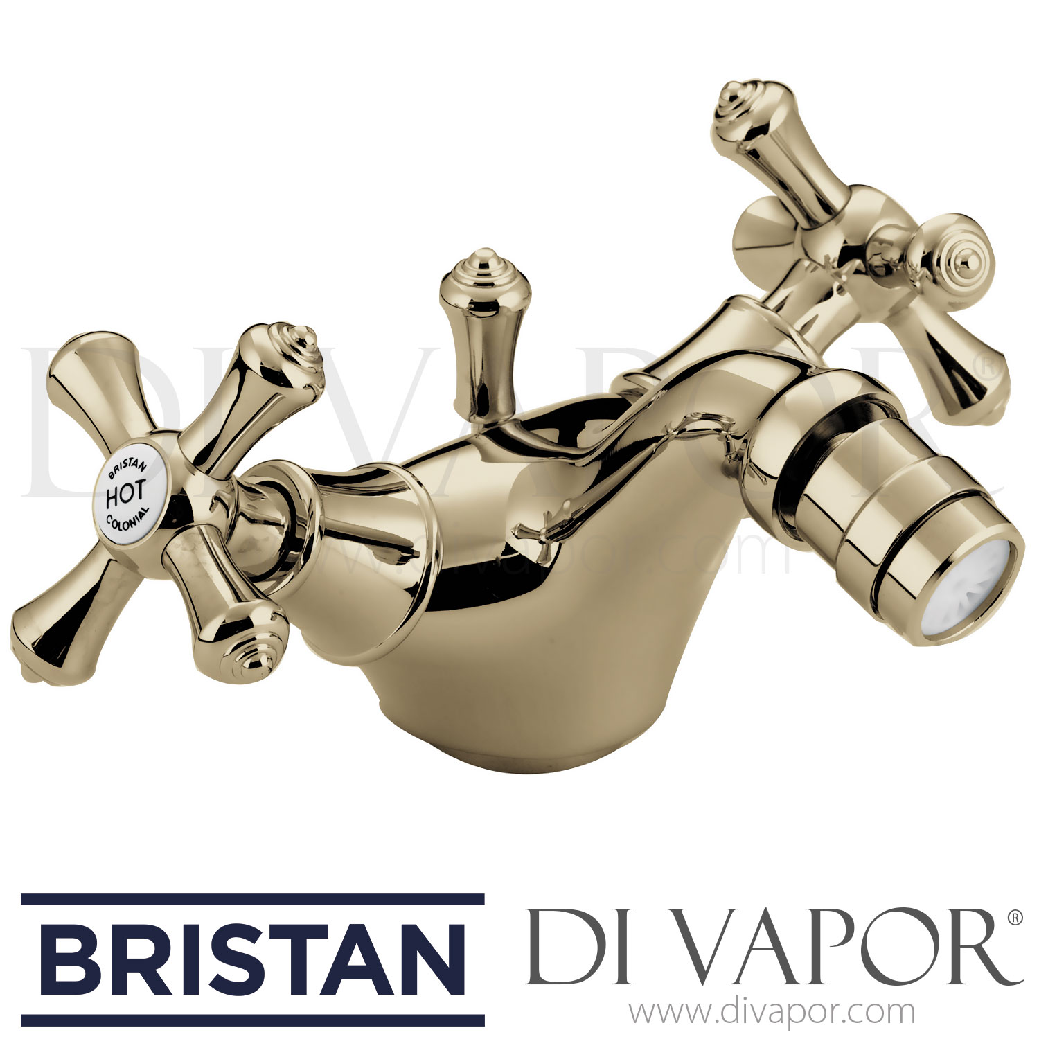 Bristan K BID G Colonial Bidet Mixer with Pop-Up Waste - Gold - Spare Parts Bristan K BID G Colonial Bidet Mixer with Pop-Up Waste - Gold - Spare Parts
